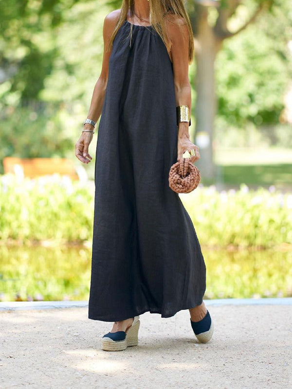 Summer Halter Maxi Dress