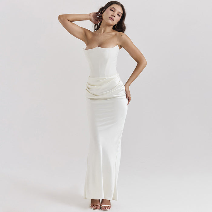Hayley Strapless Corset Maxi Dress