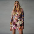 Irene Flower Embroidery Mini Dress